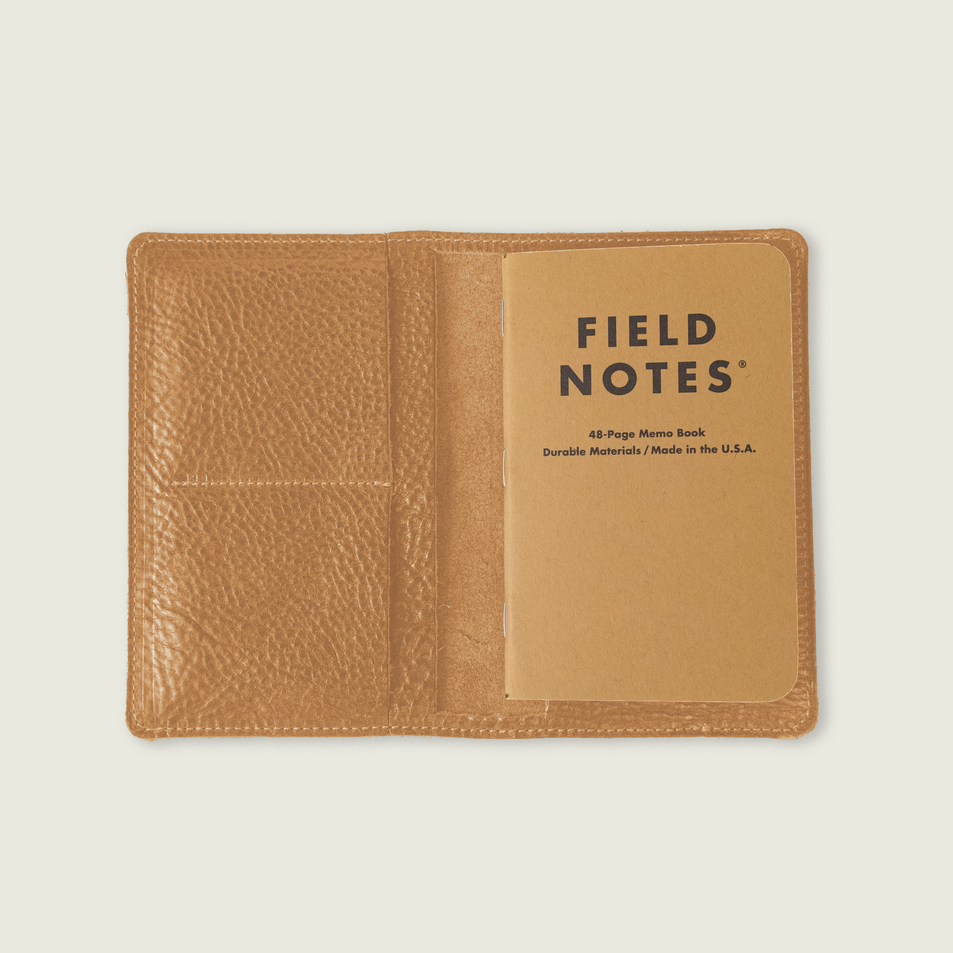 Leather Mens Wallet: Sand Bulldog Passport Wallet | wallets by KMM & Co.
