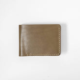 Leather Wallets for Men: Olive Green Slim Card Wallet | KMM & Co.