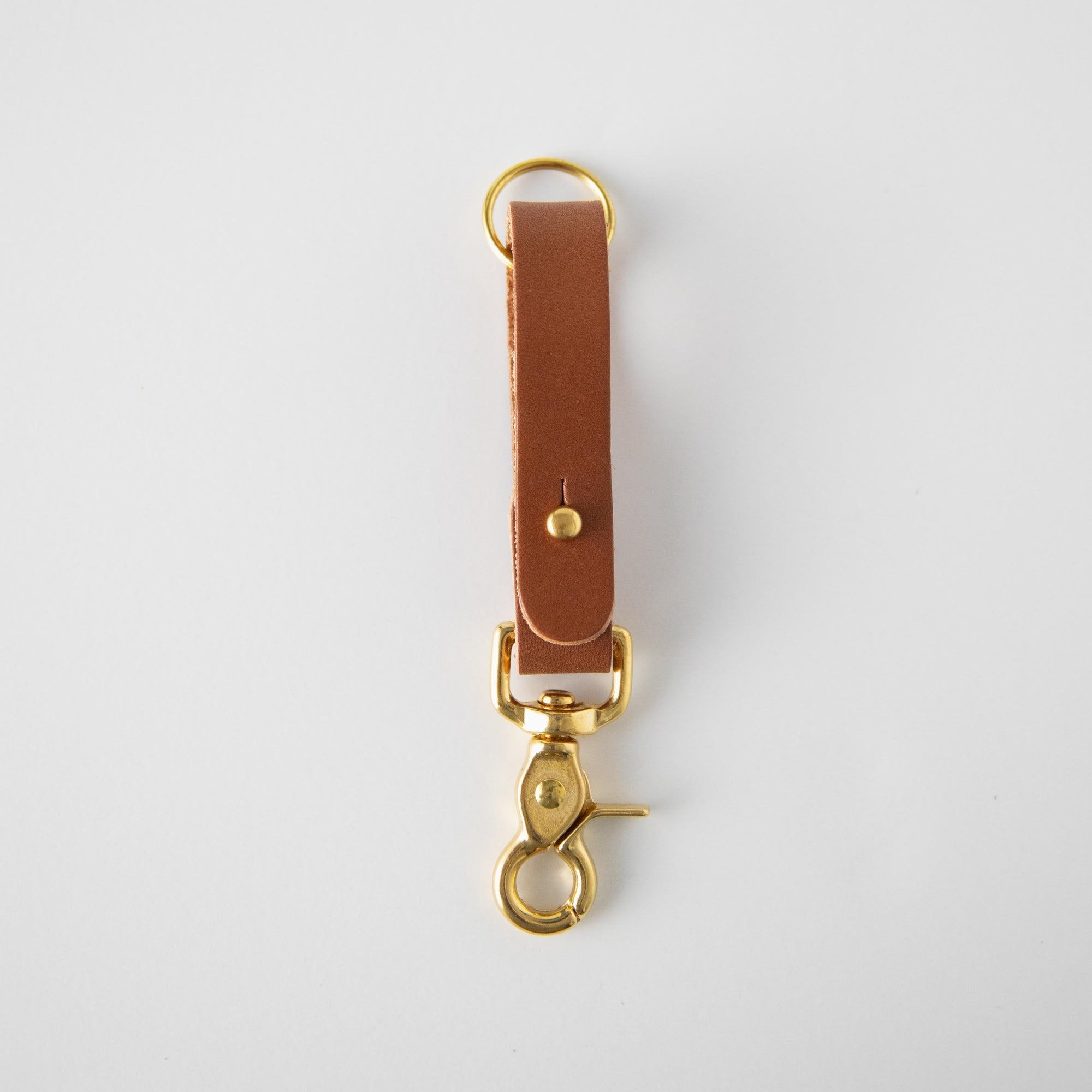 Leather Keychains: Tan Key Lanyard | Leather key rings by KMM & Co.