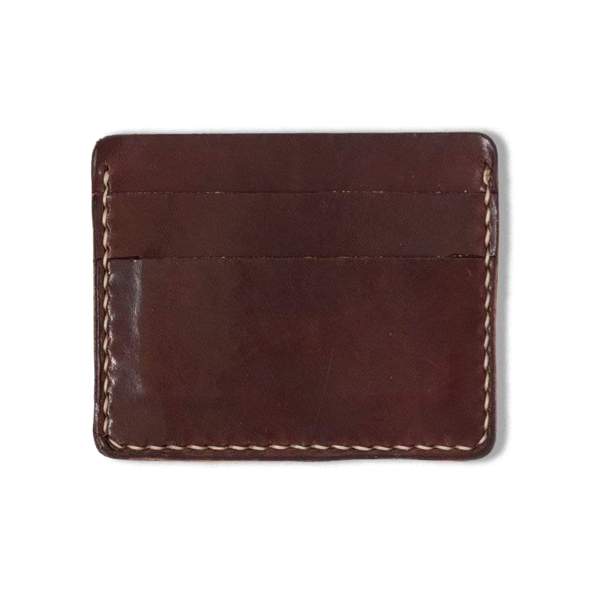 Burgundy Flap Wallet | men's leather wallets made in America KMM & Co.